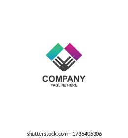 Letter M Chip Logo Design Vector Stock Vector (Royalty Free) 1736405306 ...