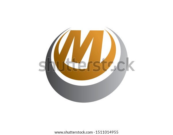 Letter M Circle Logo Symbol Template Stock Vector (Royalty Free ...