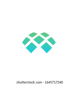 Letter M Connection Data Logo Modern Stock Vector (Royalty Free ...