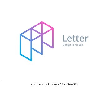 Letter M Construction Logo Icon Design Stock Vector (Royalty Free ...