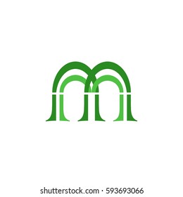 Letter M Curve Logo Vector Stock Vector (Royalty Free) 593693066 ...