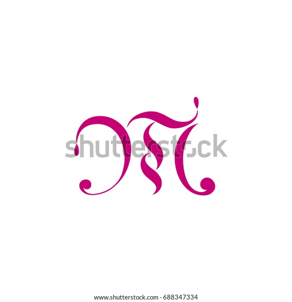 Letter M Curves Design Logo Vector Stock Vector (Royalty Free ...
