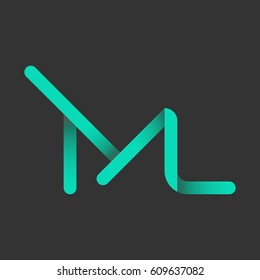 Letter M Design Typographic Unique Simple Stock Vector (Royalty Free ...