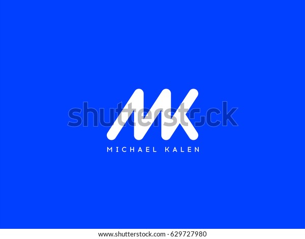 Letter M K Logo Mk Initials Stock Vector (Royalty Free) 629727980