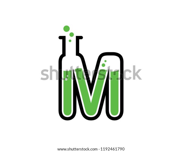 Letter M Lab Logo Template Design Stock Vector (Royalty Free) 1192461790