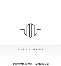 Letter M Line Logo Design Linear Stock Vector (Royalty Free) 1721342533 ...