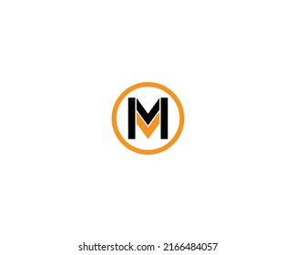 Letter M Line Logo Design Stock Vector (Royalty Free) 2166484057 ...