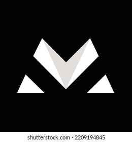 Letter M Line Logo Design Linear Stock Vector (Royalty Free) 2209194845 ...