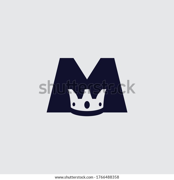 Letter M Logo Crown King Symbol Stock Vector (Royalty Free) 1766488358 ...
