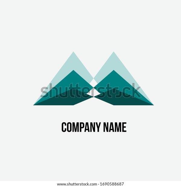 Letter M Logo Design Clean Flat Stock Vector (Royalty Free) 1690588687