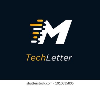 Letter M Speed Vector Logo Design Stock Vector (Royalty Free) 1537064624