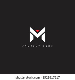 Letter M Logo Elegant Bold Shape Stock Vector (Royalty Free) 1521817817 ...