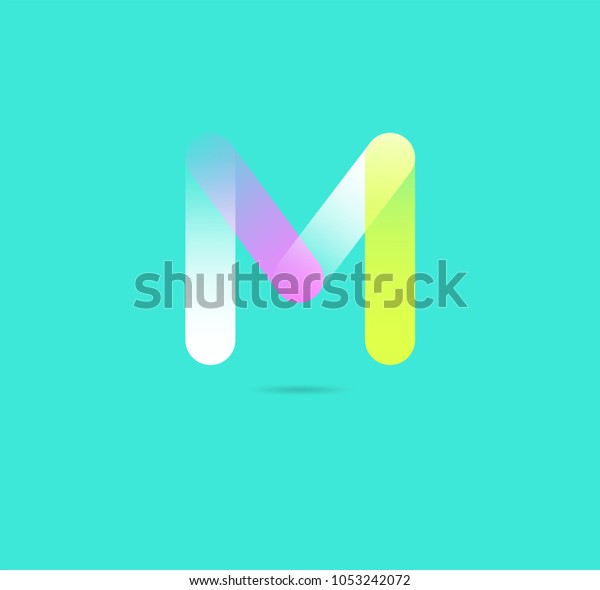 Letter M Logo Multi Colour Letter Stock Vector (Royalty Free ...
