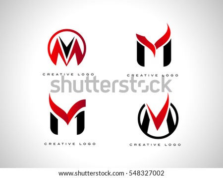 Letter M Logo Red Black Colors 库存矢量图（免版税） 548327002 - Shutterstock