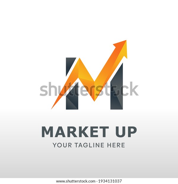 Letter M Logo Statistic Premium Template Stock Vector (Royalty Free ...
