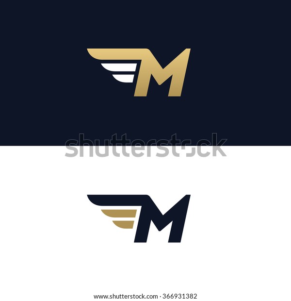 Letter M Logo Template Wings Design Stock Vector (Royalty Free) 366931382 Letter M Logo Template Wings Design Stock Vector (Royalty Free) 366931382