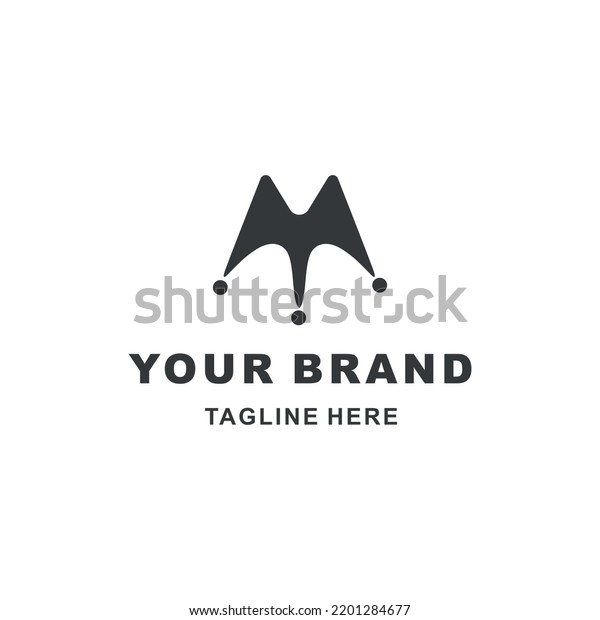 Letter M Logo Upside Down Crown Stock Vector (Royalty Free) 2201284677 ...