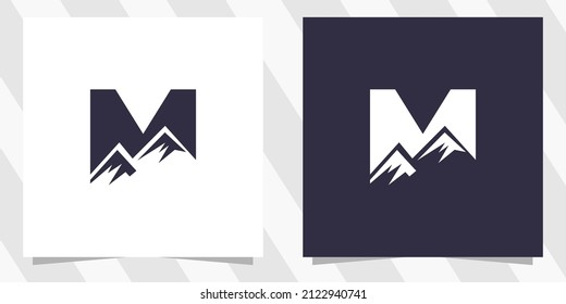 Letter M Mountain Logo Template Stock Vector (Royalty Free) 2122940741 ...