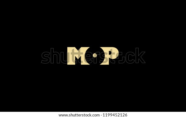 Letter M O P Logo Illustration Stock Vector (Royalty Free) 1199452126 ...