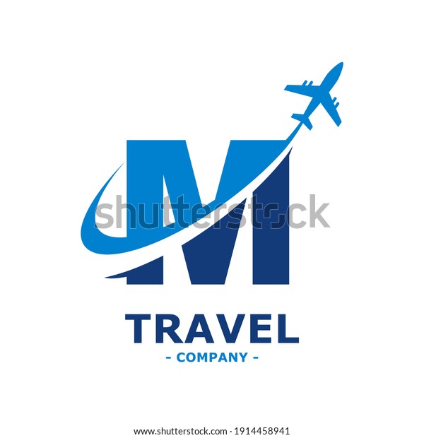 Letter M Plane Airline Logo Vector: เวกเตอร์สต็อก (ปลอดค่าลิขสิทธิ์ ...