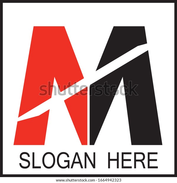Letter M Professional Logo Template Stock Vector (Royalty Free ...
