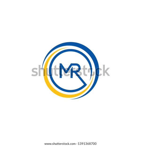 Letter M R Icon Logo Design Stock Vector (Royalty Free) 1391368700 ...
