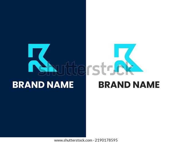 Letter M R Modern Logo Design Stock Vector (Royalty Free) 2190178595 ...