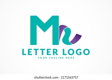 Letter M Ribbon Logo Vector Stock Vector (Royalty Free) 2171563757 ...