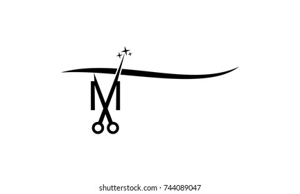 Letter M Scissor Stock Vector (Royalty Free) 744089047 | Shutterstock