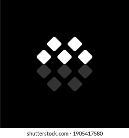 Letter M Shadow Logo Design Stock Vector (Royalty Free) 1905417580 ...
