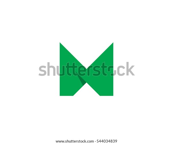 Letter M Shape Logo Design Template Stock Vector (Royalty Free) 544034839