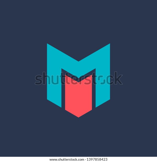 Letter M Shield Logo Icon Design Stock Vector (Royalty Free) 1397858423 ...