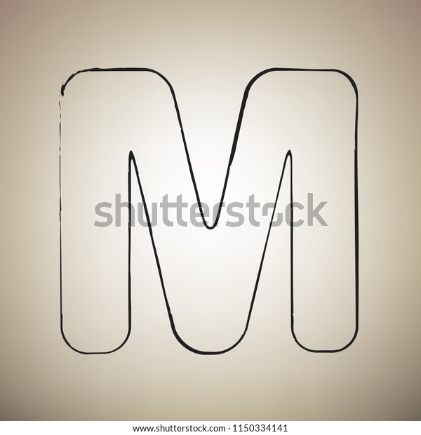 Letter M Sign Design Template Element Stock Vector (Royalty Free ...