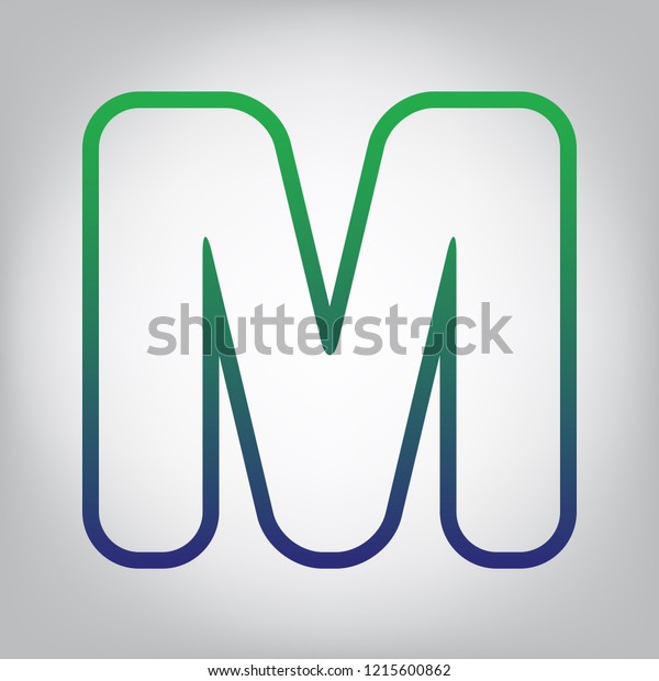 Letter M Sign Design Template Element Stock Vector (Royalty Free ...