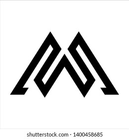 Letter M Sign Logo Vector 스톡 벡터(로열티 프리) 1400458685 | Shutterstock
