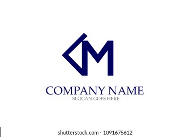 Letter M Simple Logo Design Vector Stock Vector (Royalty Free ...