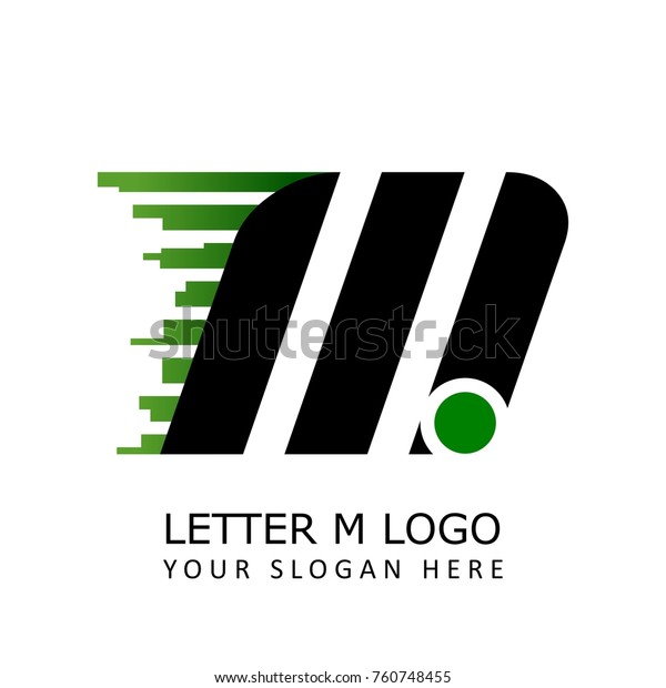 Letter M Speed Logo Stock Vector (Royalty Free) 760748455 | Shutterstock