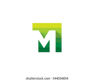 Letter M Square Shadow Logo Design Stock Vector (Royalty Free) 544034854