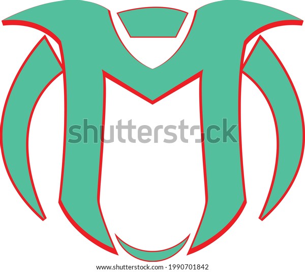 Letter M Symbol Graphic Vector Illustration Stock Vector (Royalty Free ...