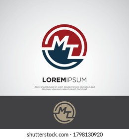 Letter M T Logo Vector Concept Stock Vector (Royalty Free) 1798130920 ...
