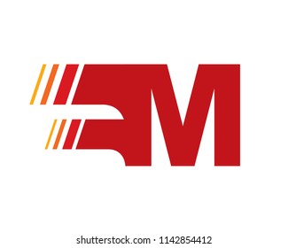 Letter M Template Design Vector Emblem Stock Vector (Royalty Free ...