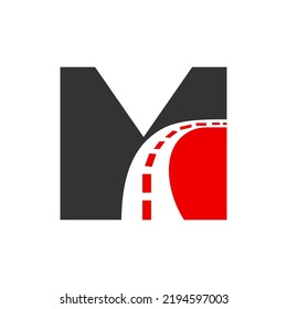 Letter M Transportation Logo Based On Stock Vector (Royalty Free ...