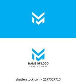 Letter M Unique Awesome Logo Templet Stock Vector (Royalty Free ...
