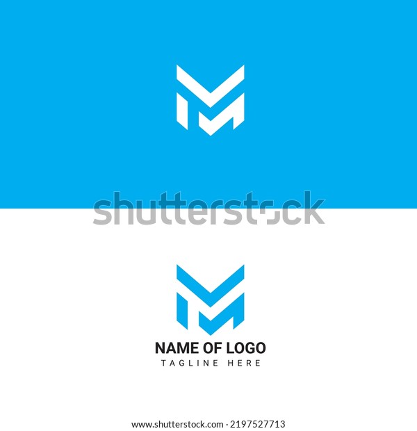 Letter M Unique Awesome Logo Templet Stock Vector (Royalty Free ...