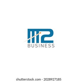Letter M2 Business Logotype Initial Symbol Stock Vector (Royalty Free ...