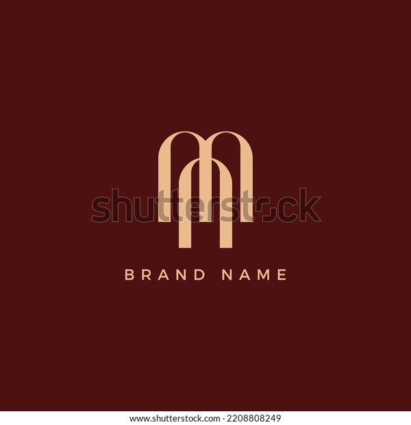 Letter Ma Monogram Logo Luxury Style Stock Vector (Royalty Free ...