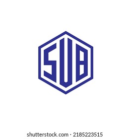 Letter Mark Blue Colour Logo Stock Vector (Royalty Free) 2185223515 ...