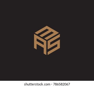 Letter Mas Logo Three Letter Icon Stock Vector (Royalty Free) 786582067 ...