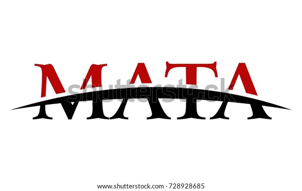 Letter Mata Stock Vector (Royalty Free) 728928685 | Shutterstock