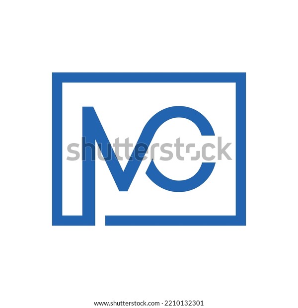 Letter Mc Logo Design Typography Mc Stock Vector (Royalty Free ...